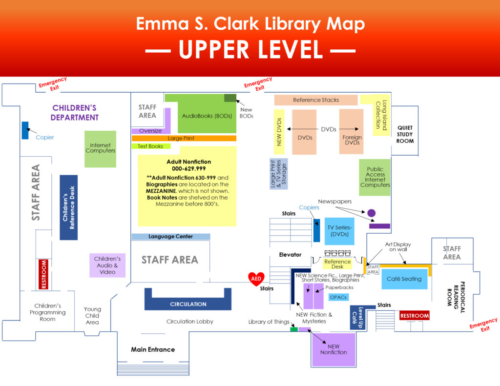 Floor Plans | Emma S. Clark Memorial Library